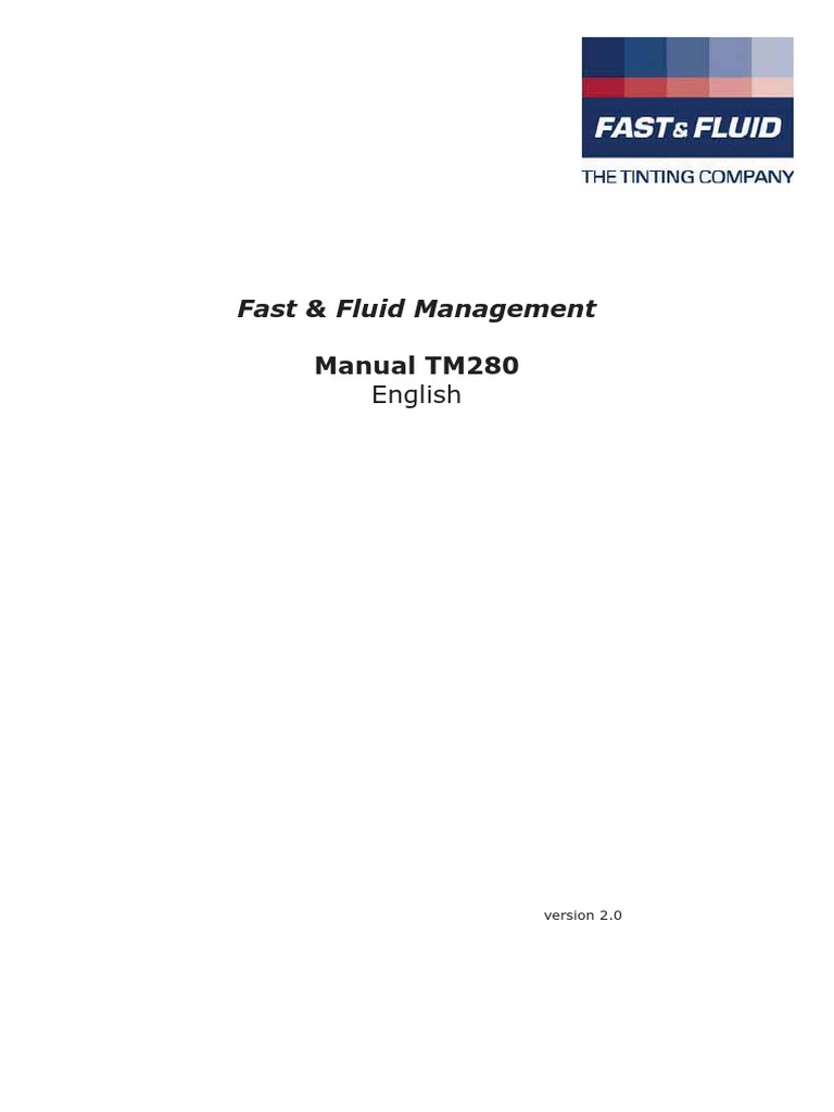 Fast & Fluid Management: Manual TM280 | PDF | Pump | Waste