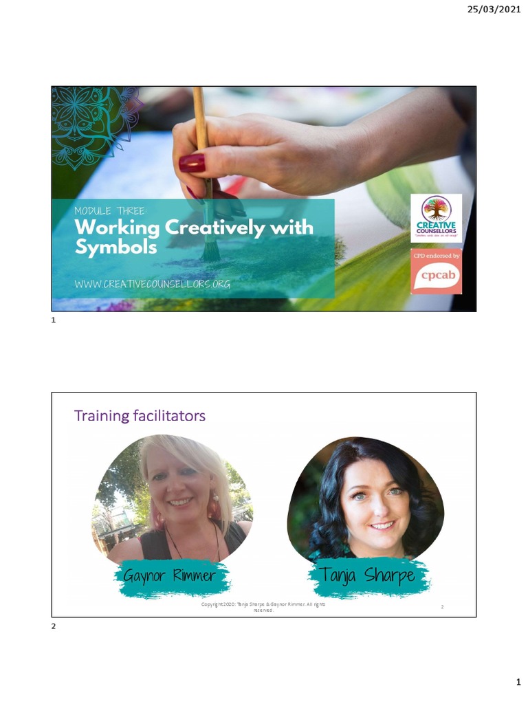 Training Facilitators: 2 Reserved | PDF | Unconscious Mind | Psychology