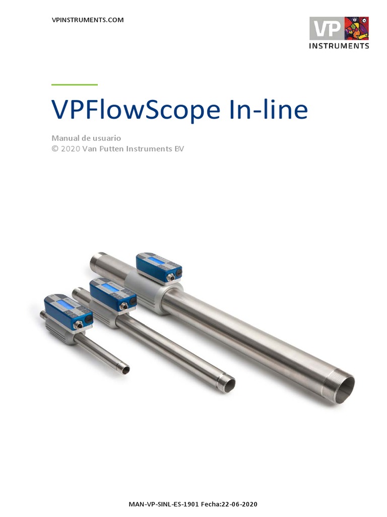Manual VPFlowScope In-Line - ES | PDF | Medición | USB
