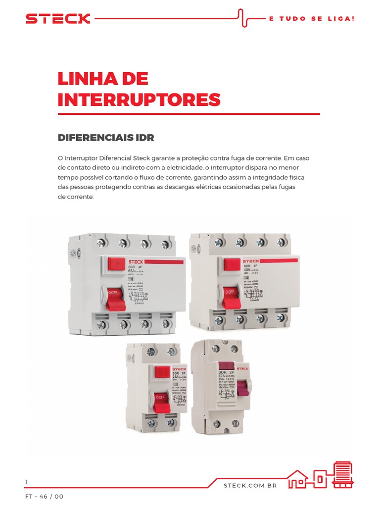 Ficha Técnica - IDR - STECK | PDF | Corrente elétrica | Engenharia Civil