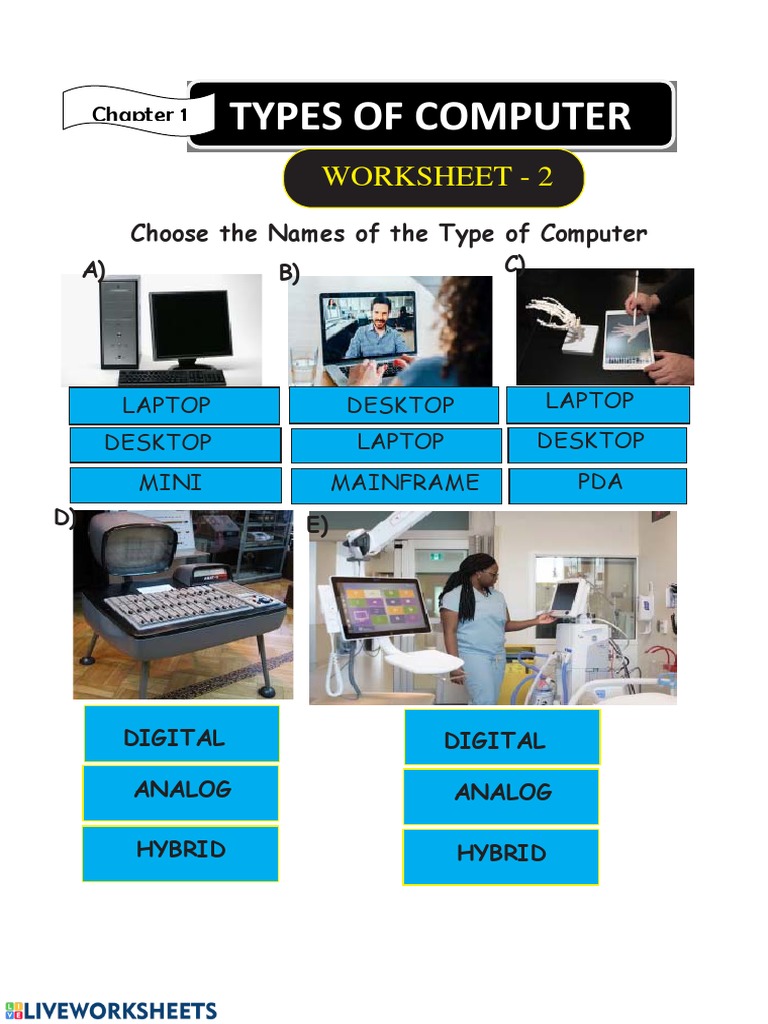 Computer Types Worksheet | PDF