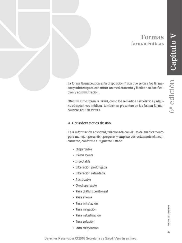 Formas Farmaceuticas FEUM | PDF