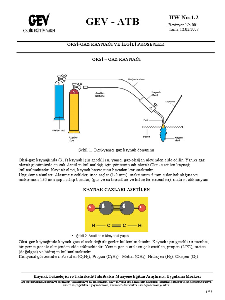 1-2-Oksi-gaz Kaynağı ve İlgili Prosesler | PDF