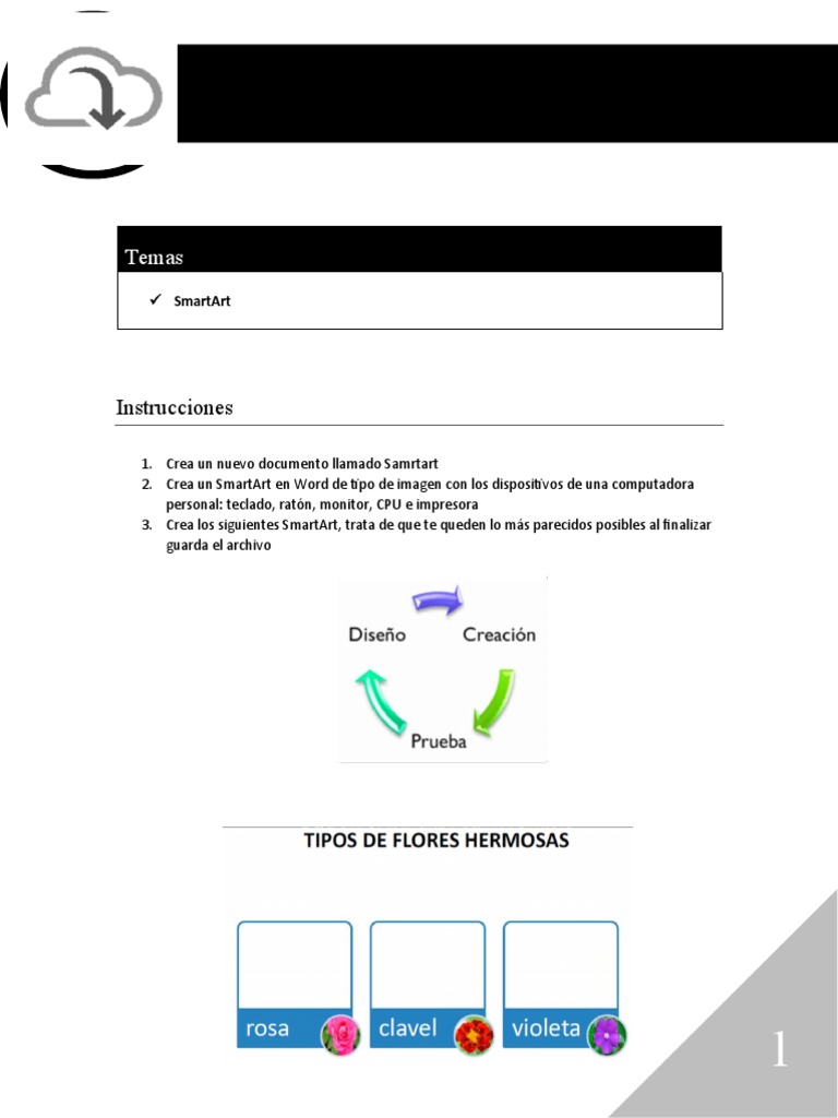 SmartArt en Word: Ejercicio 9 | PDF