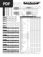 Star Wars d20 Fillable Character Sheet | PDF | Gaming | Role Playing Games