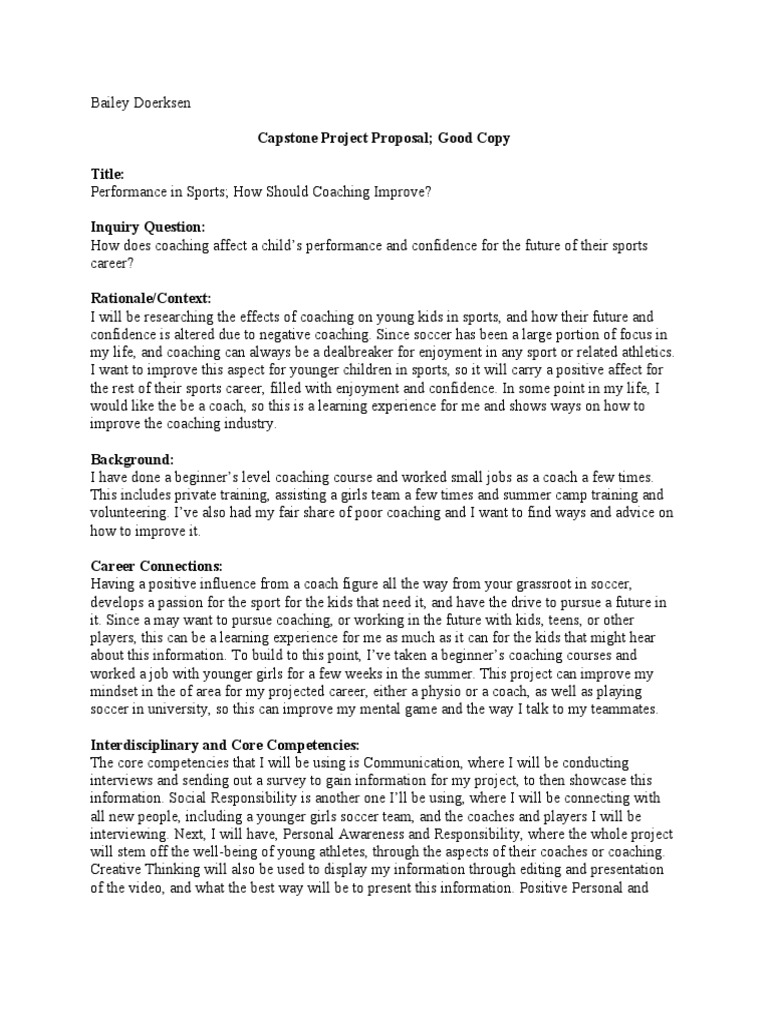 Capstone Good | PDF | Sports | Information