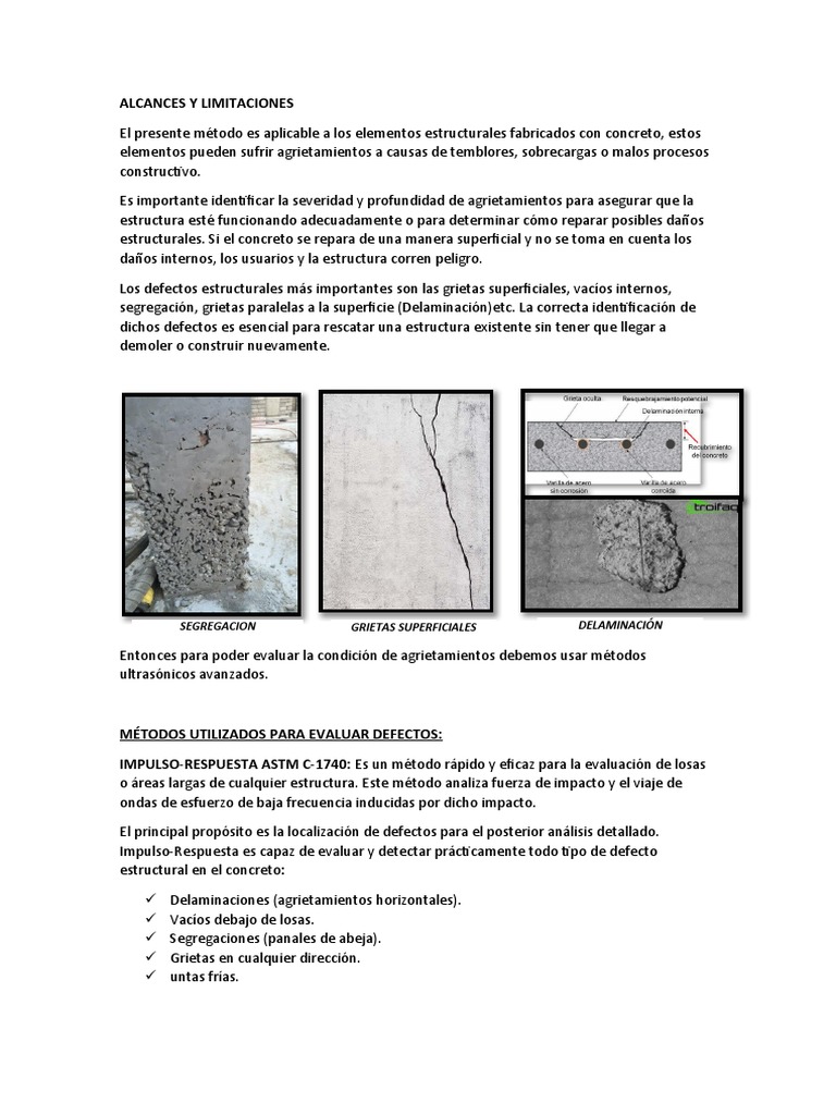 Proyecto Final | PDF | Ultrasonido | Hormigón