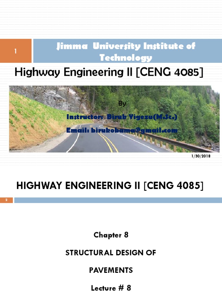 Highway Engineering II Lecture# | PDF | Road | Road Surface