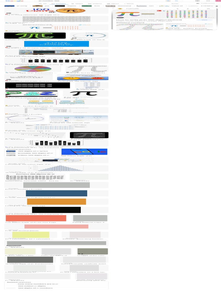 Pi Number 1pp - Google Search | PDF | Pi | Mathematics