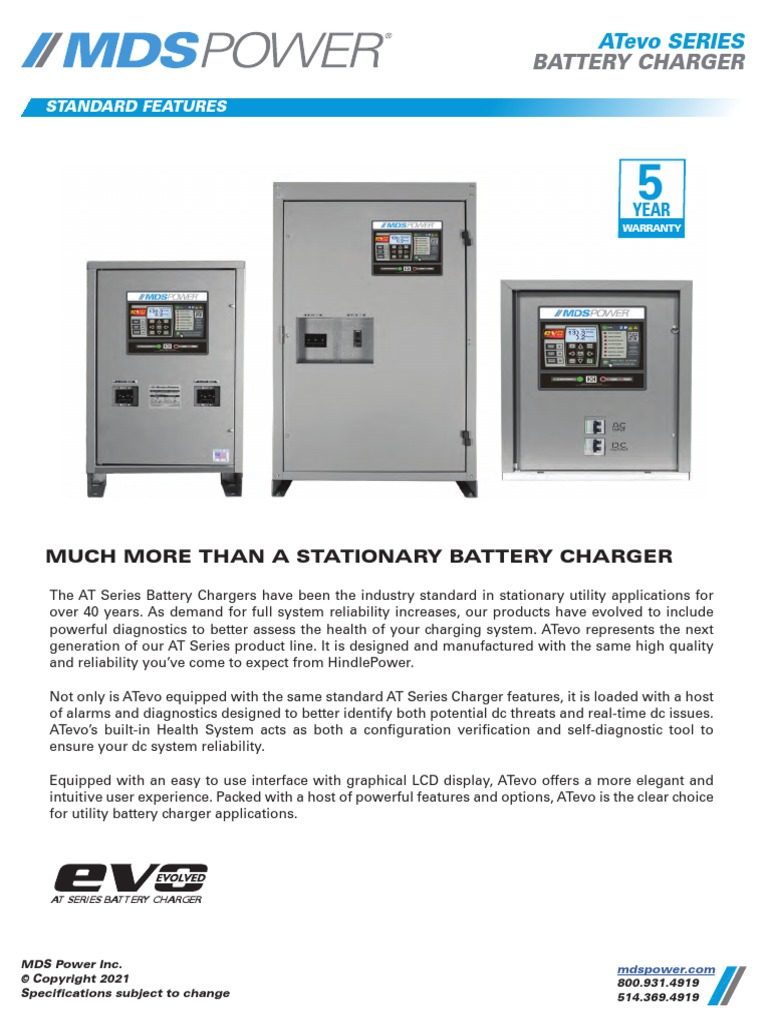 ATevo Battery Charger Specs | PDF | Battery Charger | Alternating Current