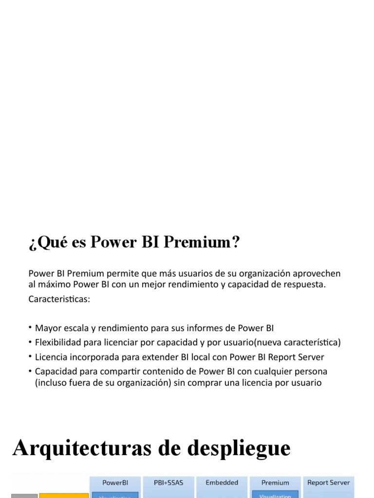 Presentacion Power BI Premium y Administracion | PDF | Servidor SQL de Microsoft | Informática
