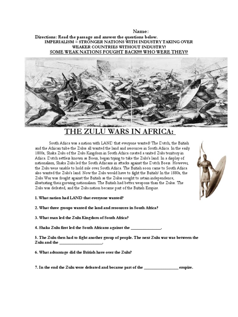 The Zulu Wars in Africa | PDF | Zulu Kingdom | Empire Of Japan