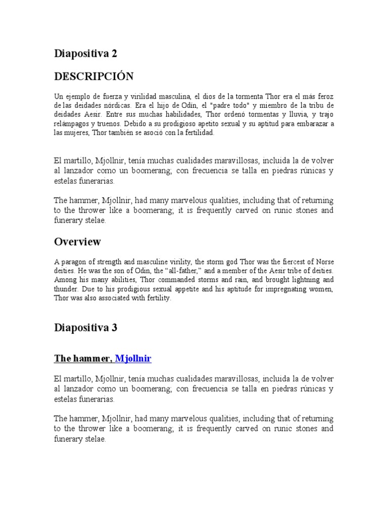 Thor | PDF | Thor | Norse Mythology