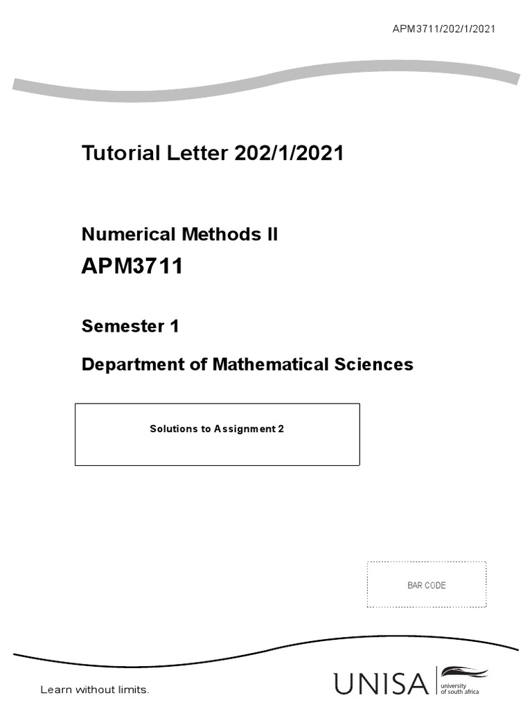 APM3711 - 2021 - 202 - 1 - B - 1 | PDF | Eigenvalues And Eigenvectors ... APM3711 - 2021 - 202 - 1 - B - 1 | PDF | Eigenvalues And Eigenvectors ...