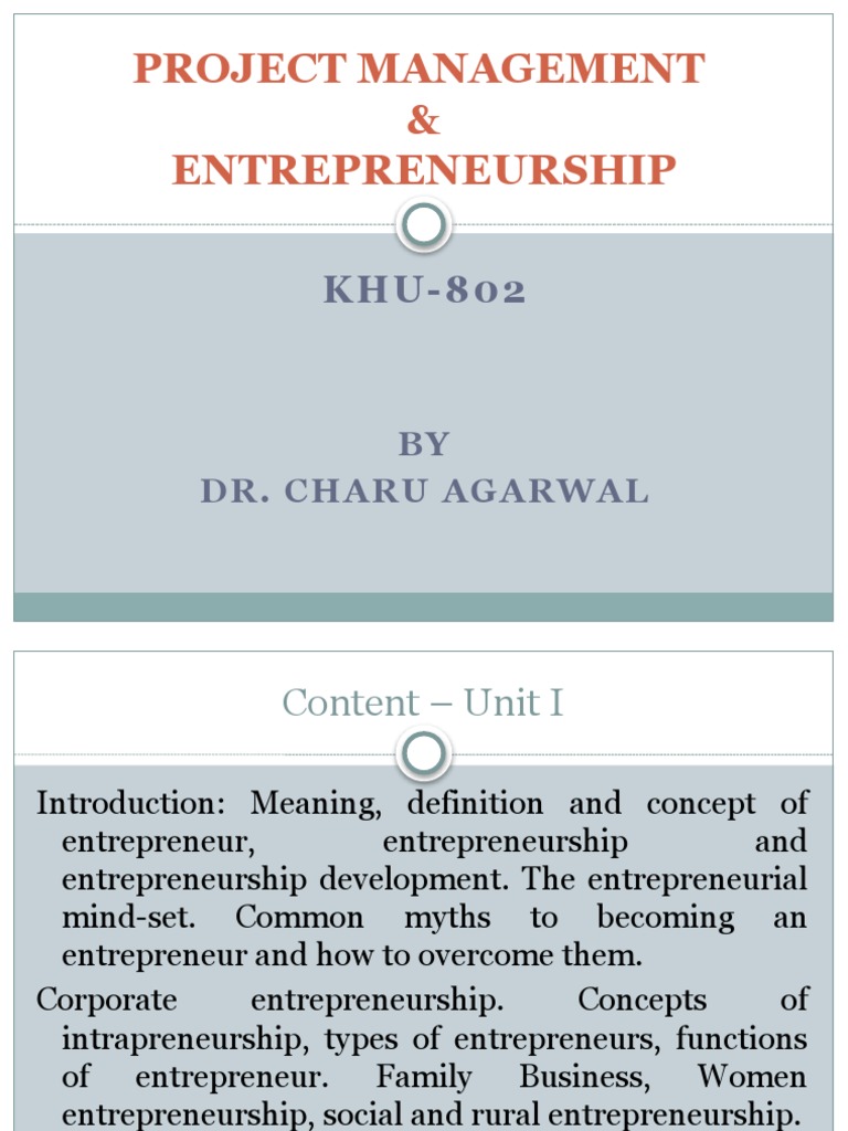Understanding the Entrepreneur: Characteristics, Evolution and Role of ...