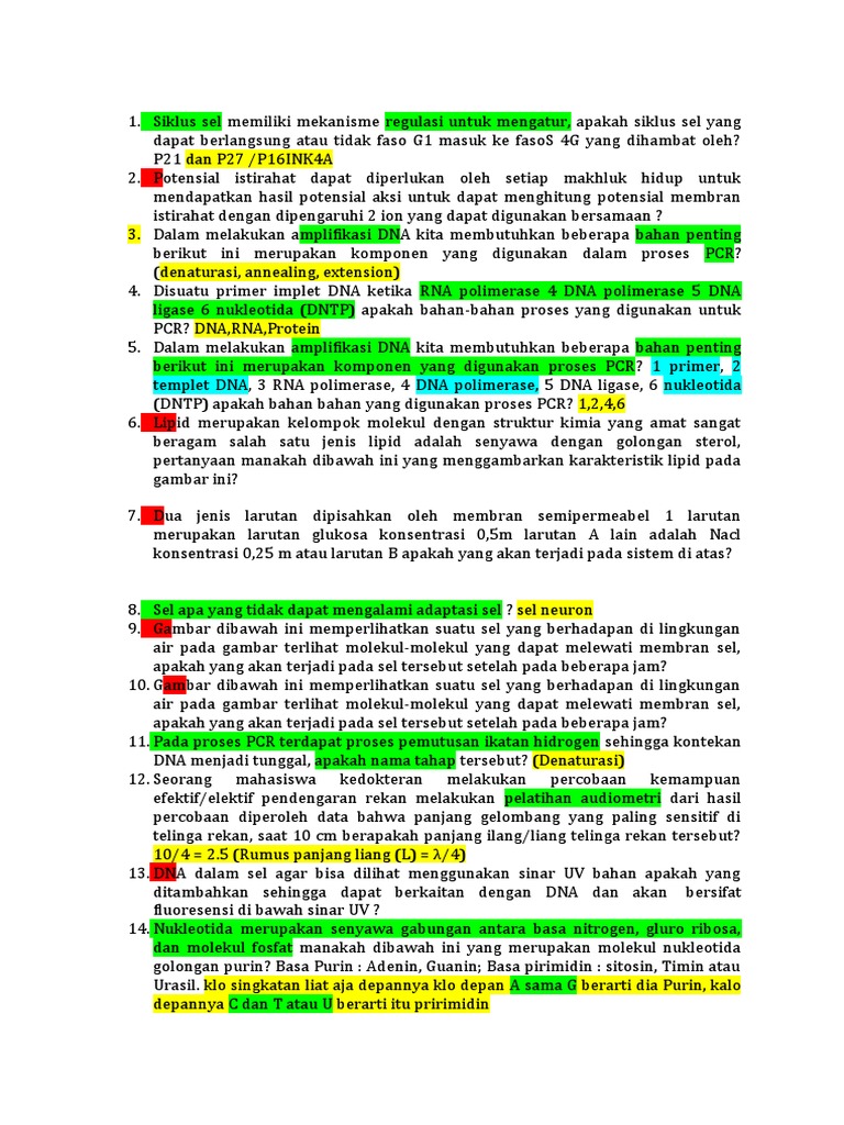 Regulasi Sel dan Mekanisme Siklus Sel | PDF | Kesehatan Holistik