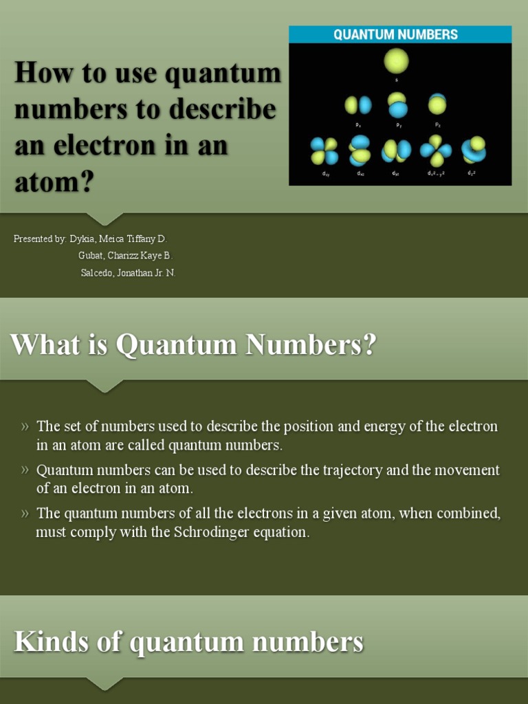 Understanding Quantum Numbers in Atoms | PDF | Atomic Orbital | Electron