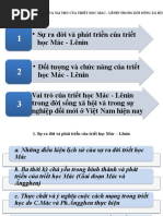 SỰ RA ĐỜI VÀ QUÁ TRÌNH HÌNH THÀNH, PHÁT TRIỂN CỦA TRIẾT HỌC MÁC-LÊNIN | PDF