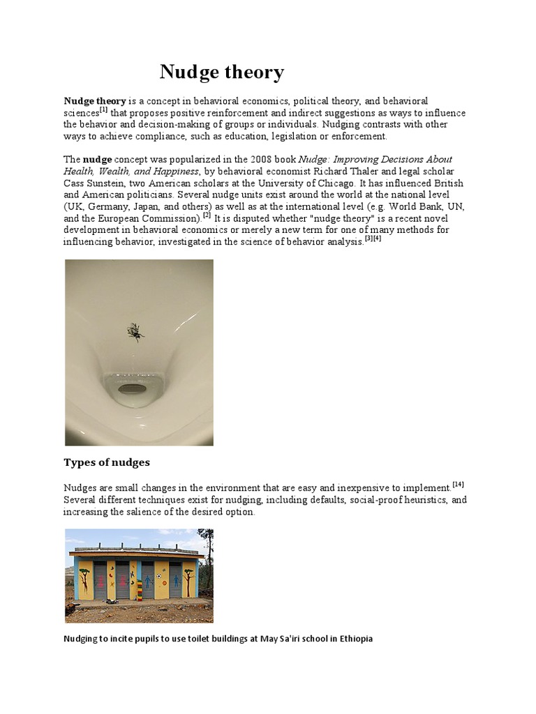 Nudge Theory | PDF | Behavioral Economics | Psychological Concepts