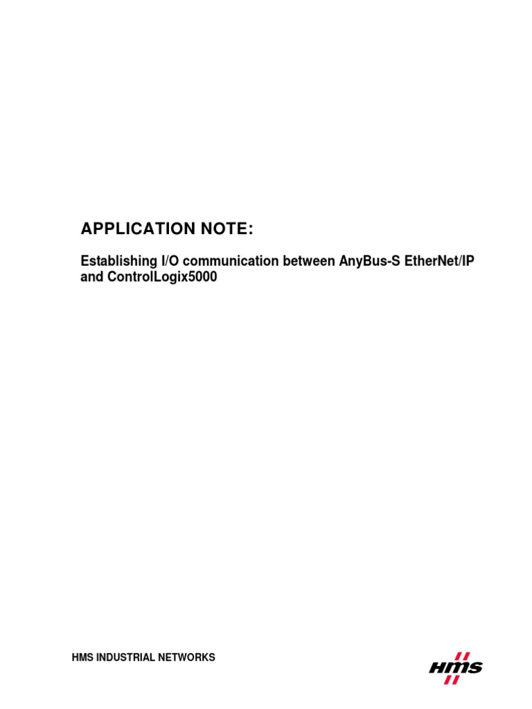 73-9564-Appl - Note - ABS-EIP - CLC5000 - v.0.20 | PDF | Programmable ...