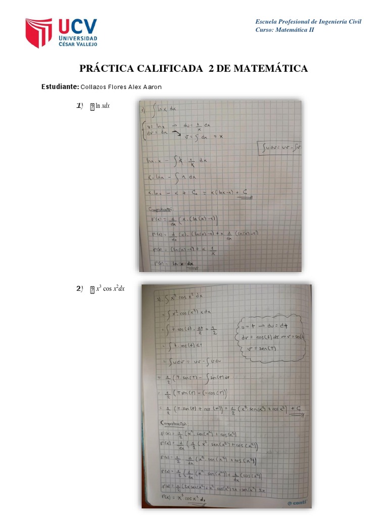 PC2 - Matemática II | PDF