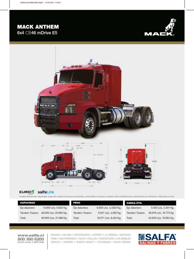 Mack Anthem | PDF | Eje | Camión