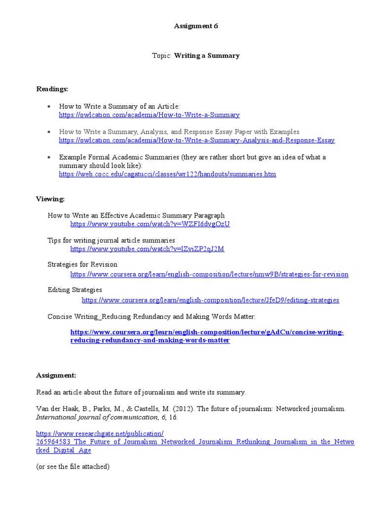 Academic Summary Writing Guide | PDF | Art | Computers