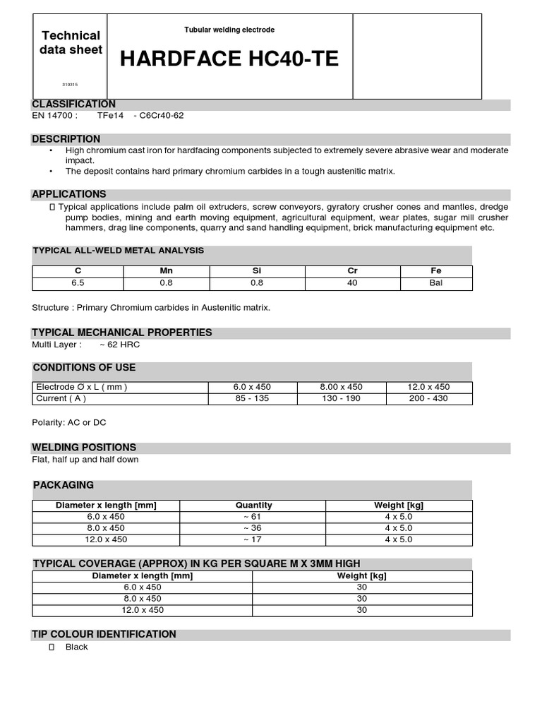 Ficha Tecnica HC-40 | PDF