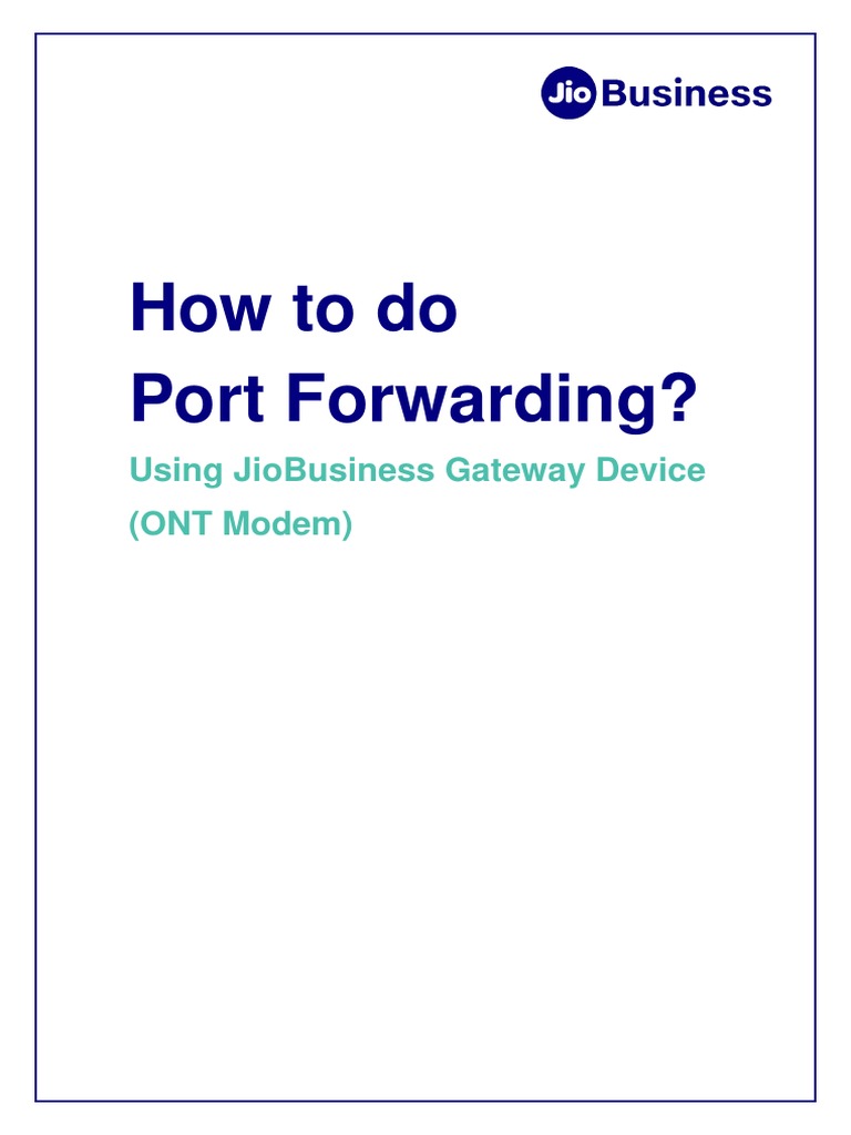 User Manual Port Forwarding | PDF | File Transfer Protocol | Port (Computer Networking)
