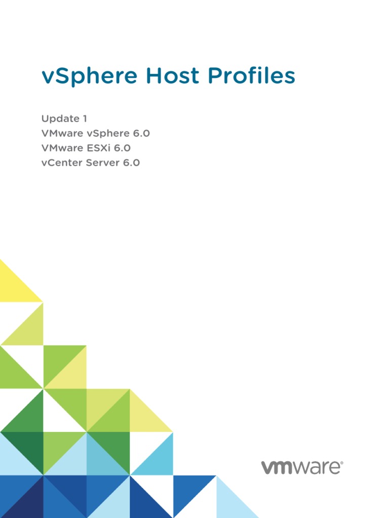 Vsphere Esxi Vcenter Server 601 Host Profiles Guide | Download Free PDF | Computer Data Storage ...