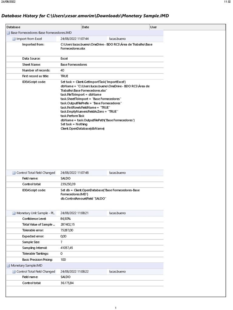 Monetary Sample | PDF | Data Management | Computer Science