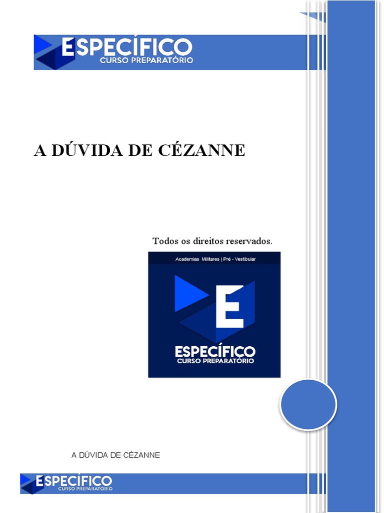 A Dúvida de Cézanne | PDF | Impressionismo | Paul Cézanne