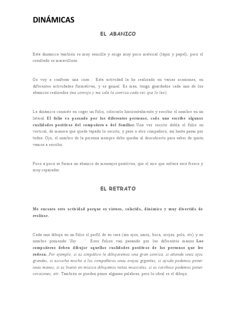 Dinámicas: El Abanico | PDF