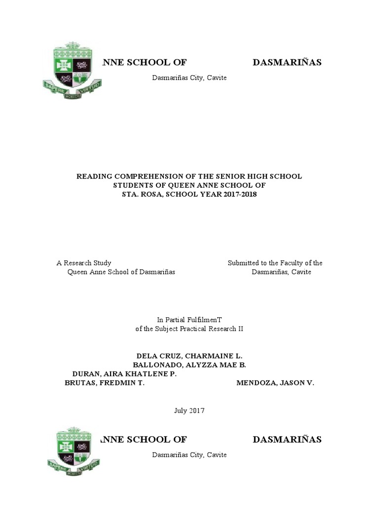 Thesis 2 | PDF | Reading Comprehension | Learning