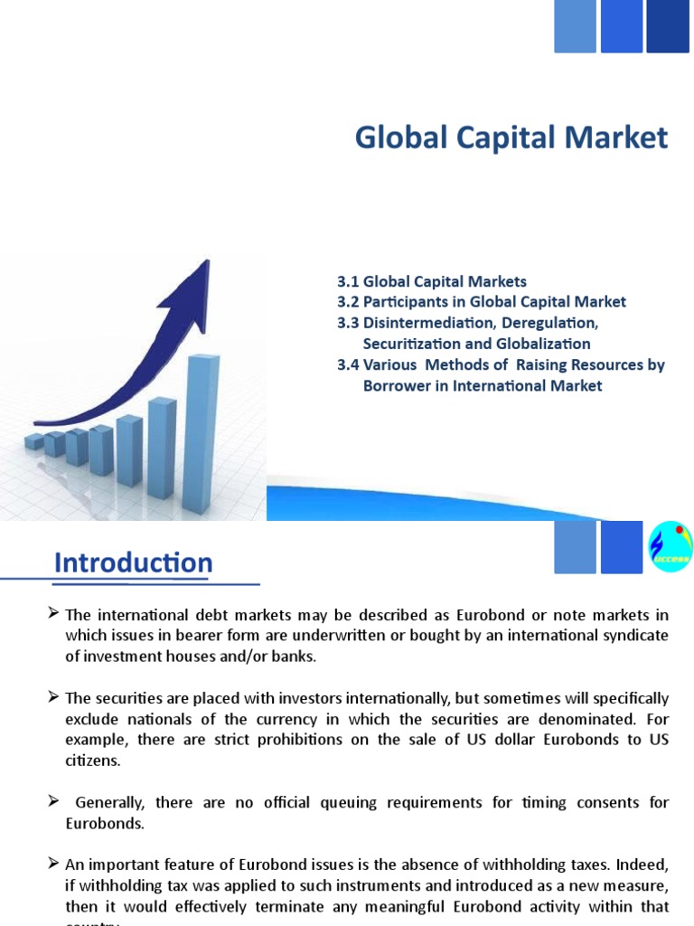 Overview of Global Capital Markets | PDF | Financial Markets | Securities (Finance)