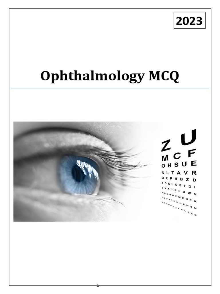 Ophthalmology MCQ | PDF | Glaucoma | Cataract