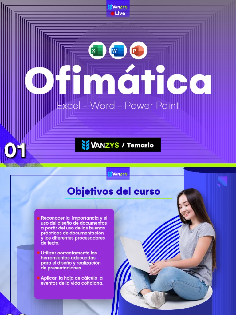 Ofimática: Excel - Word - Power Point | PDF | Microsoft PowerPoint | Microsoft Excel