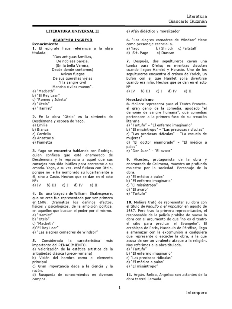 Material S3 | PDF | OTELO | Johann Wolfgang von Goethe