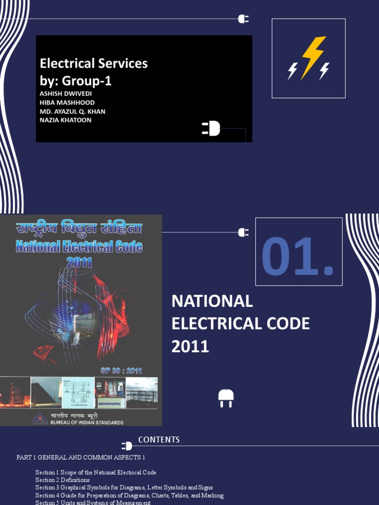 Final - PPT - 2 NEC - Electrical Services - by Group No. 1 | PDF ...
