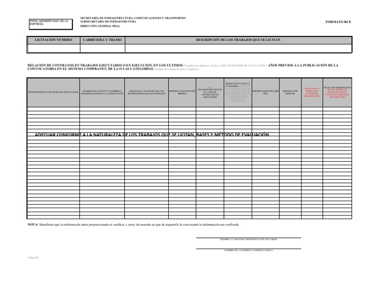 23 - Formato Rce | PDF