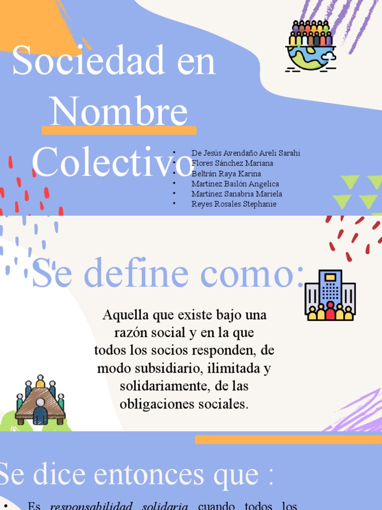 Sociedad en Nombre Colectivo | PDF | Economias | Business