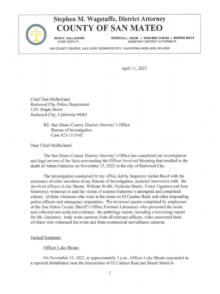 RCPD Investigation Final Letter | PDF