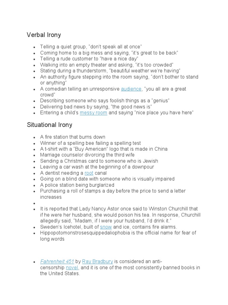 Verbal Irony | PDF