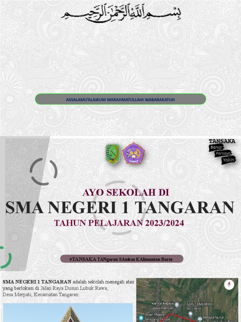 Pendaftaran SMA Negeri 1 Tangaran 2023 | PDF