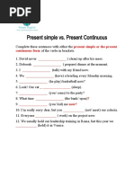 Present Simple Vs Progressive Liveworksheets | PDF | Languages ...