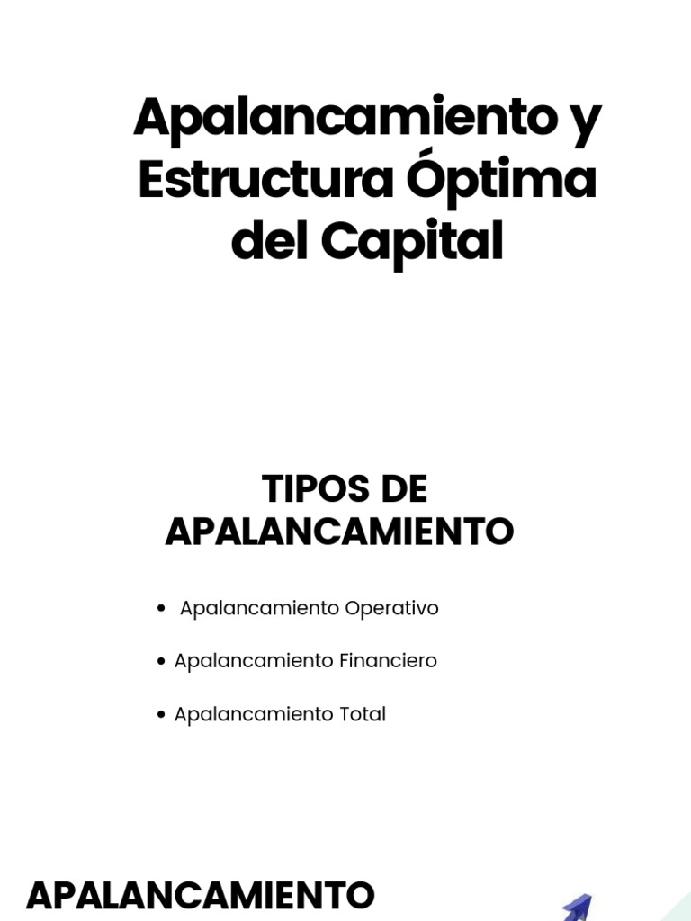 Apalancamiento y Capital Óptimo | PDF