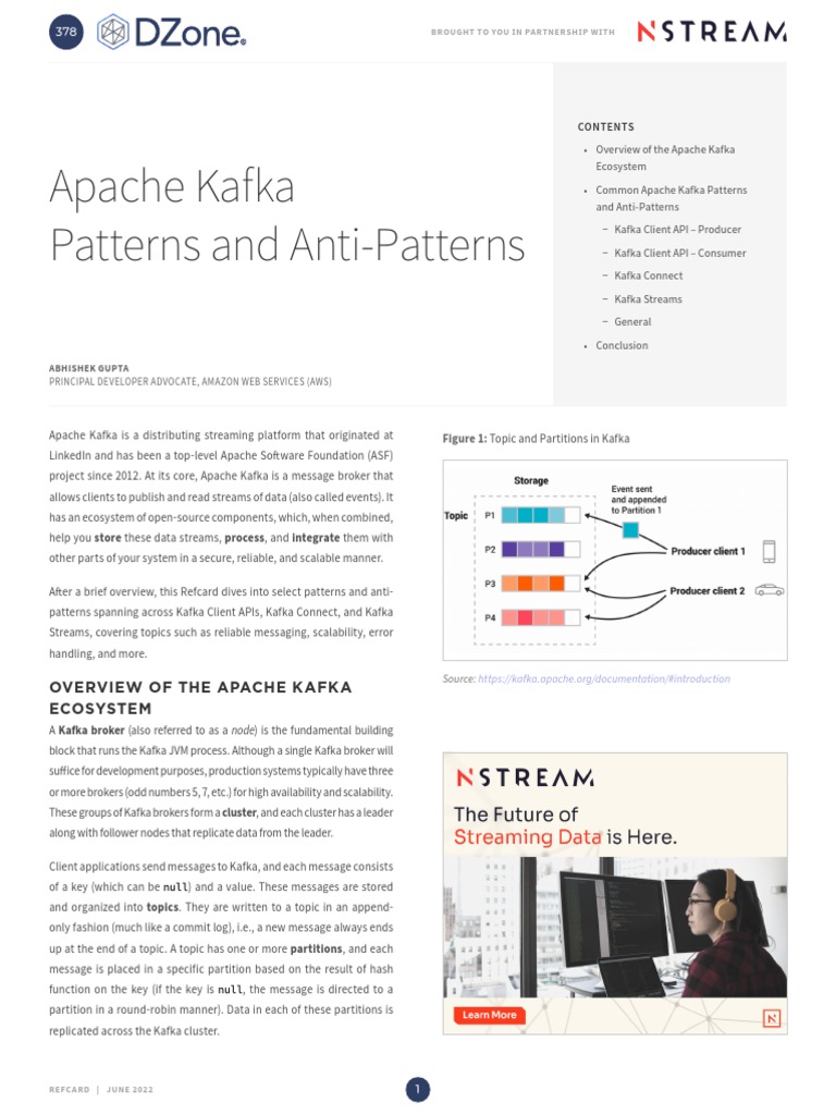Kafka Patterns and Anti-Patterns | PDF | Data Management | Computer Programming