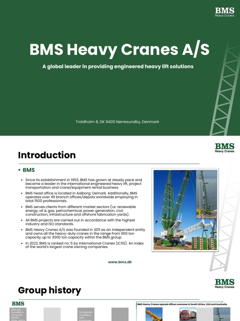 Presentacion BMS Heavy Cranes Iberica 2022 | Download Free PDF | Crane ...