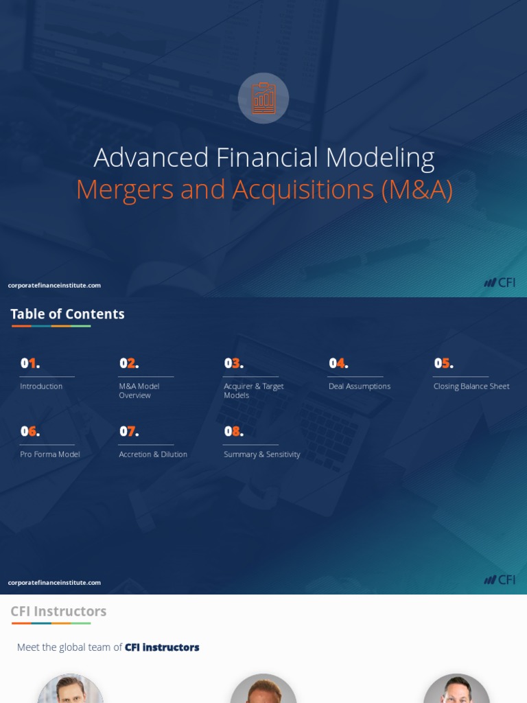 Advanced Financial Modeling: Mergers and Acquisitions (M&A) | PDF ...