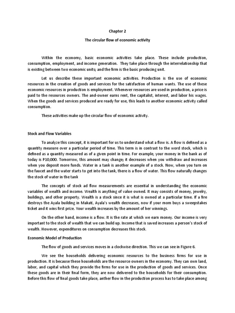 Chapter 2 The Circular Flow | PDF | Consumption (Economics) | Fiscal ...